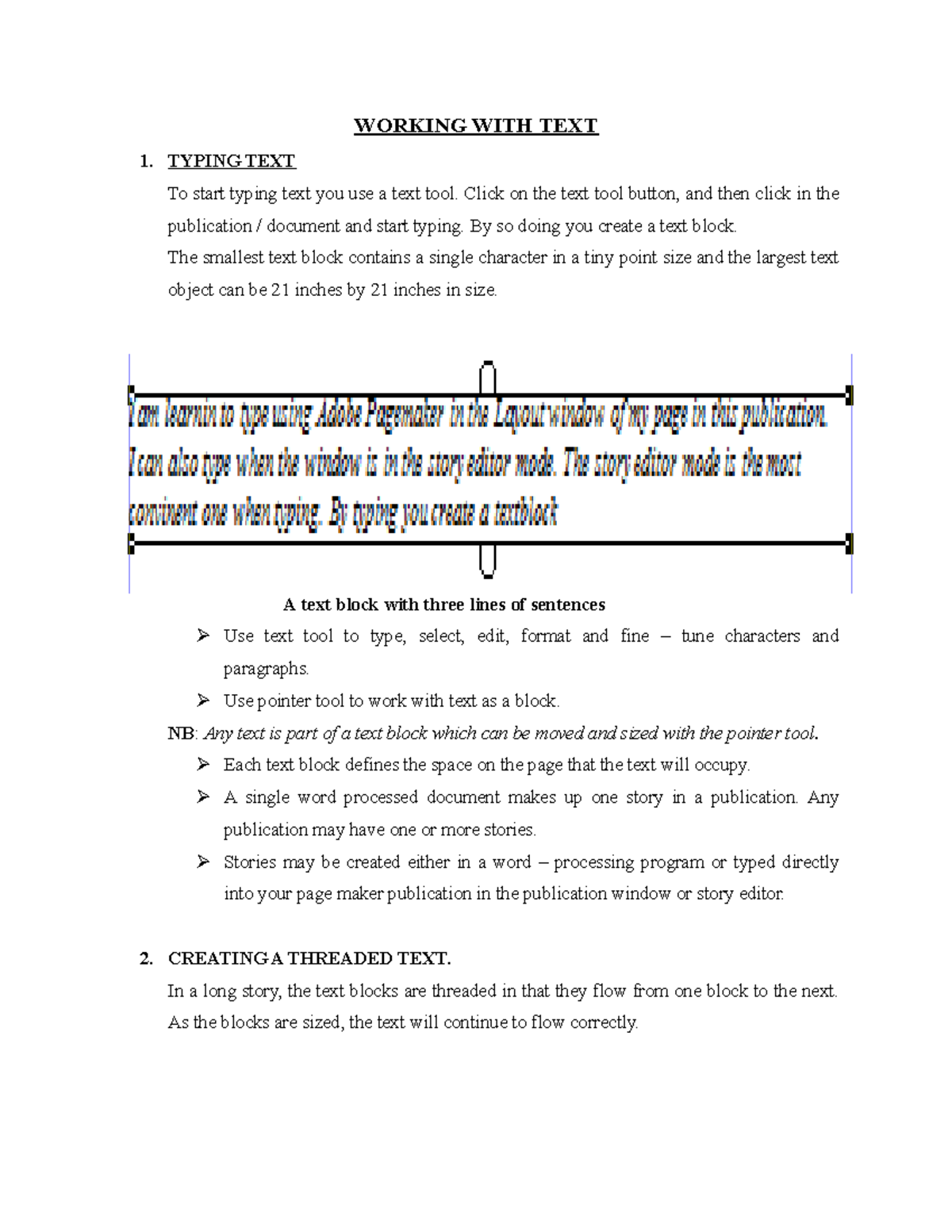 L3 Working WITH TEXT - Dr.Oyugi - WORKING WITH TEXT 1. TYPING TEXT To start typing text you use ...