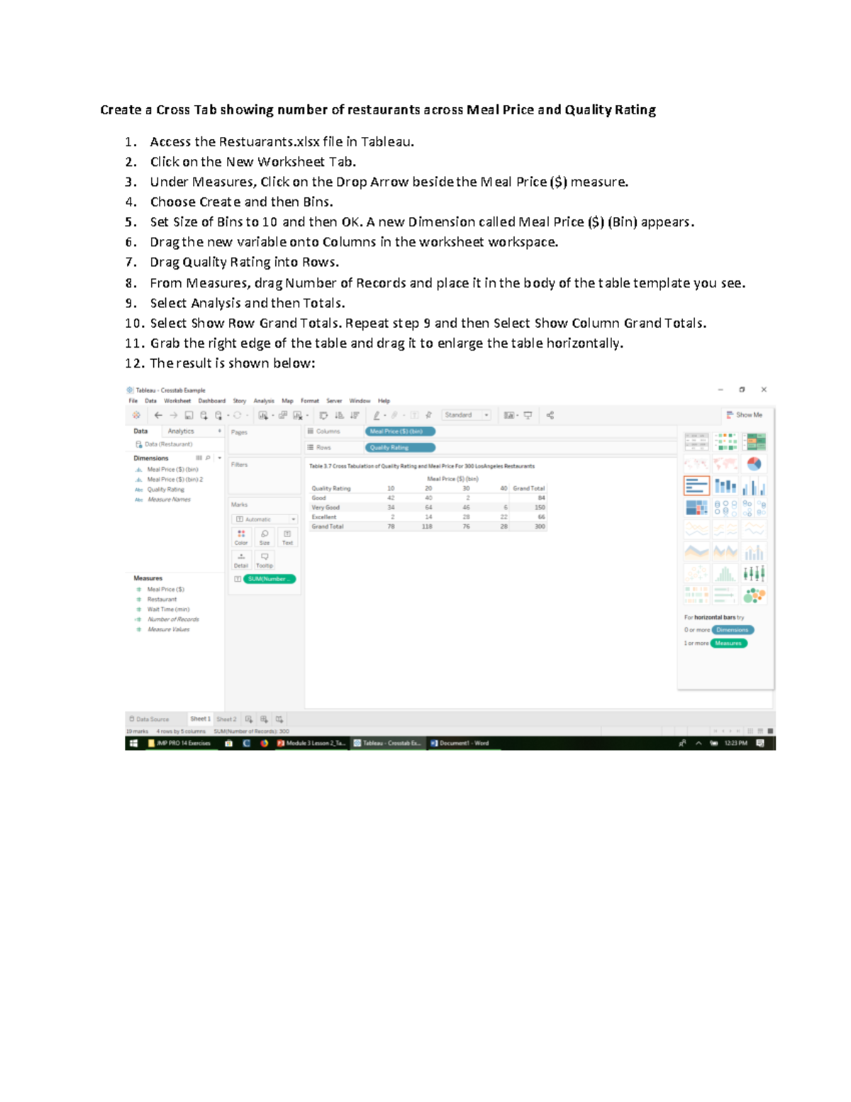 Cross tab in Tableau - asceqcqcq - Create a Cross Tab showing number of ...