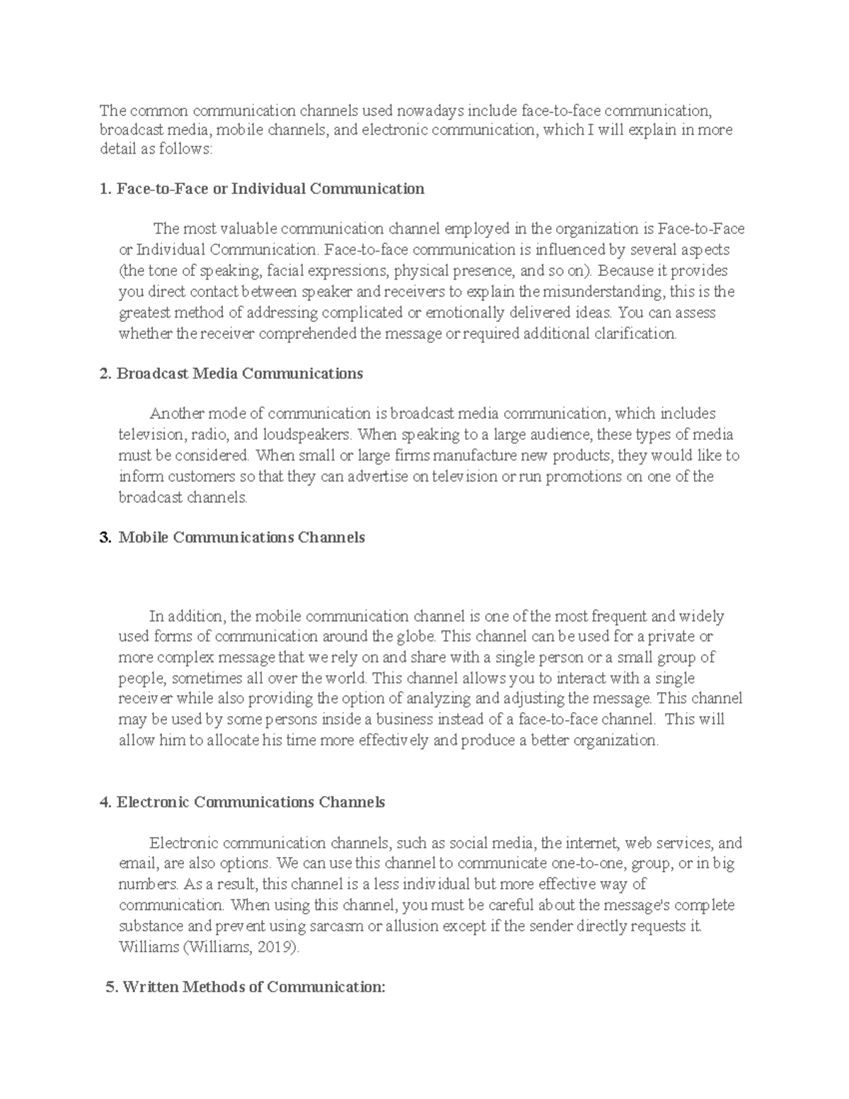 Discussion forum w4 Communication Mustafa 1 - The common communication ...