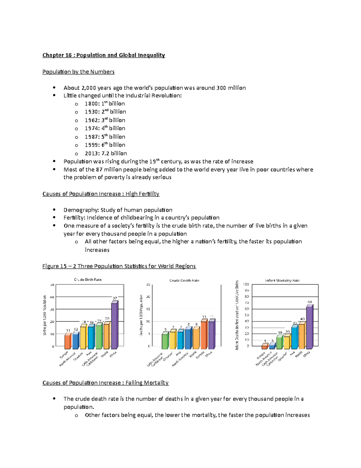 Chapter 16 - Raymond Hall - Chapter 16 : Population and Global ...