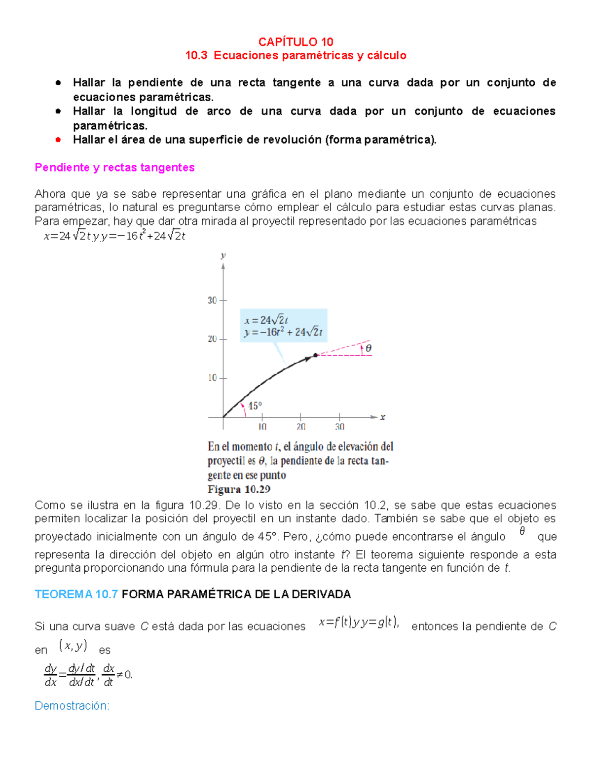 328912819 Cap 10 Secc 10 3 Ec Parametricas y Calculo - CAPÍTULO 10 10 ...