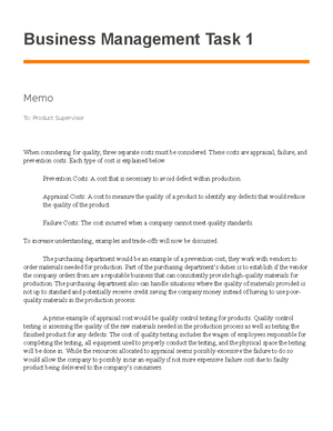 AVM1 Task 4 - Task 4 passed no revisions - AVM1 Task 4 Business ...