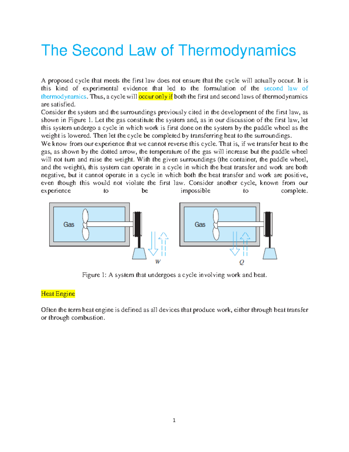 Thermodynamics part8 - The Second Law of Thermodynamics A proposed ...
