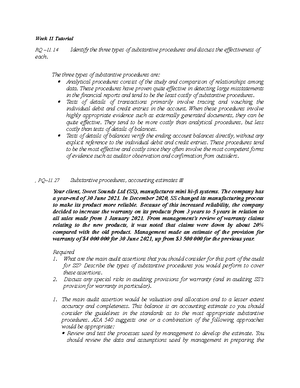 Topic 2 Tutorial Questions - AF102 Tutorial – S2, 2022 Week 3- week ...