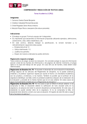 GC N06I PAConsigna 22C1M-1 - Consigna para la Participación en clase La participación en clase ...