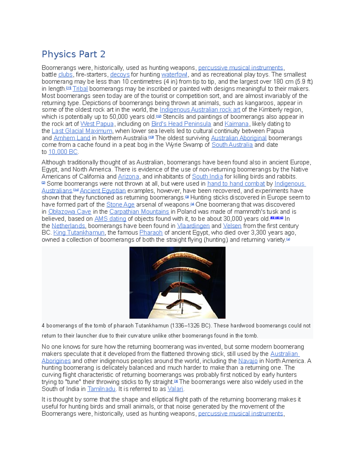 Physics Part 2 - Syllabus and Summary notes. INcluded descriptions and ...