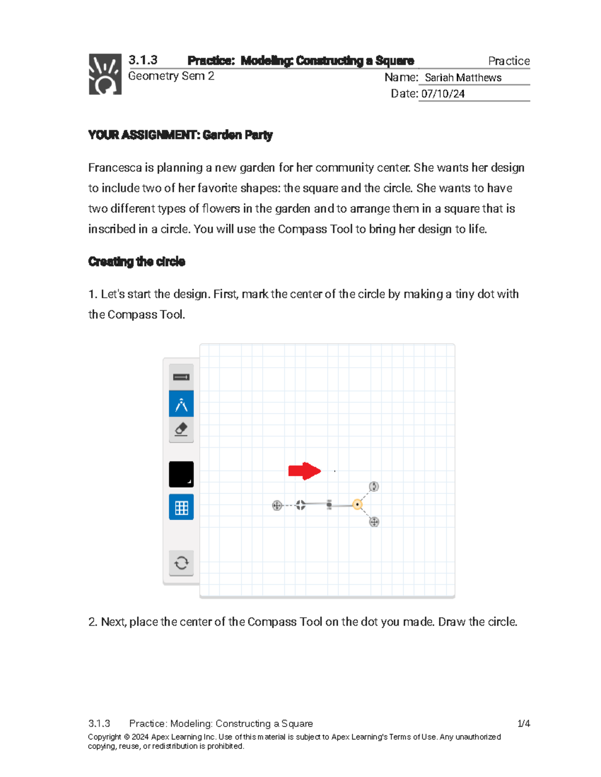 Kami Export - 3.1.3 Practice - Modeling Constructing a Square (Practice ...