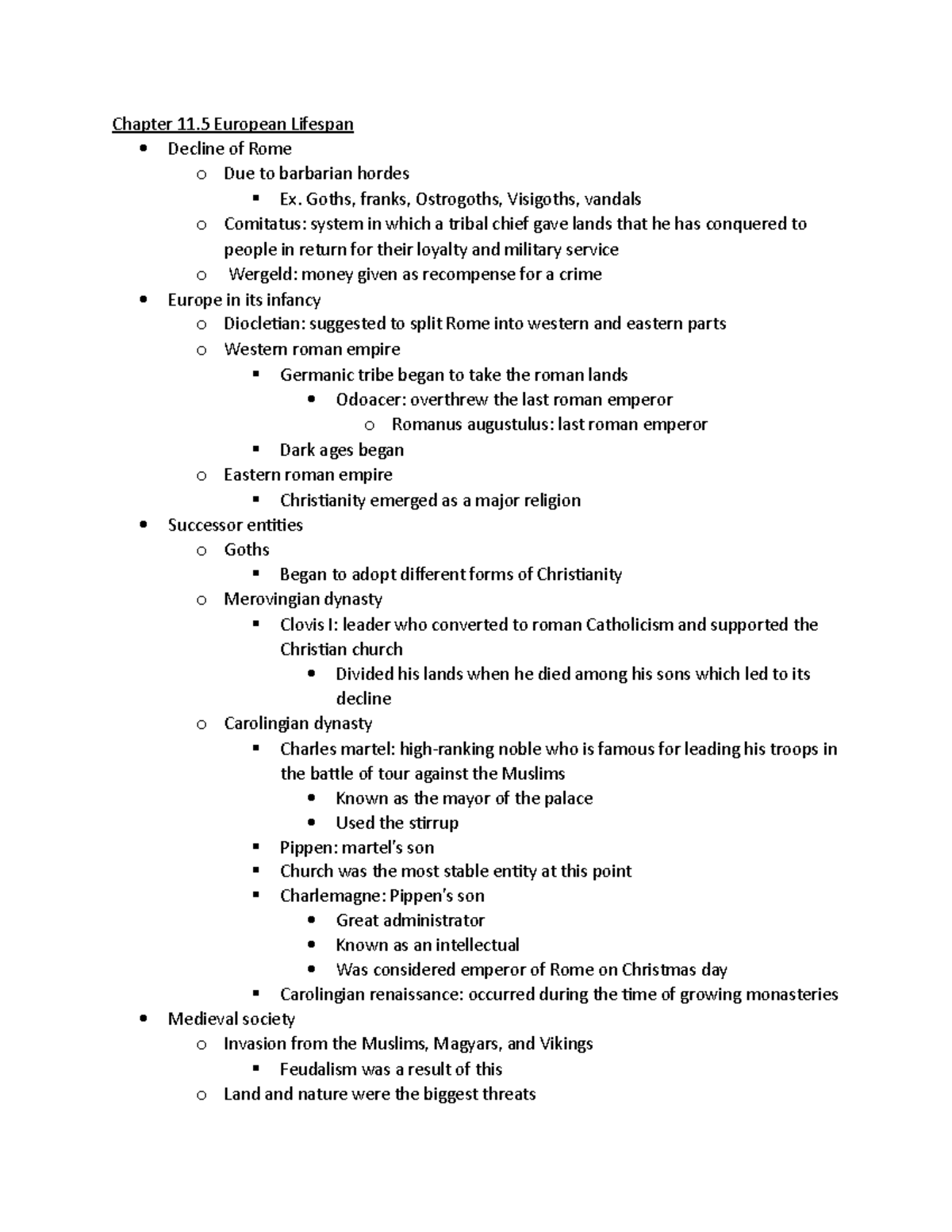Chapter 11.5 European Lifespan - Chapter 11 European Lifespan Decline ...