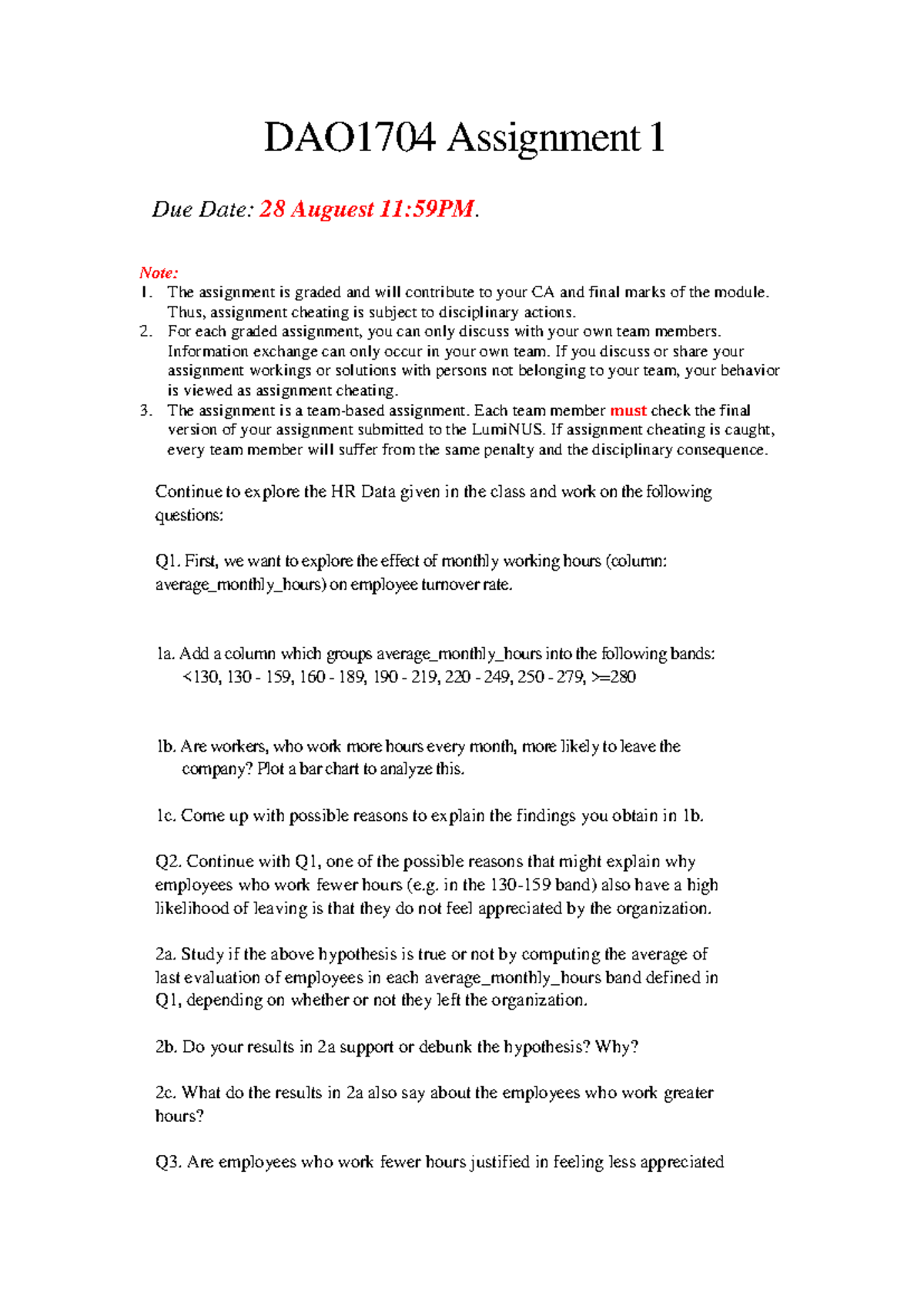DAO1704 Assignment 1 - Mio - DAO1704 Assignment 1 Due Date: 28 Auguest 11:59PM. Note: The ...