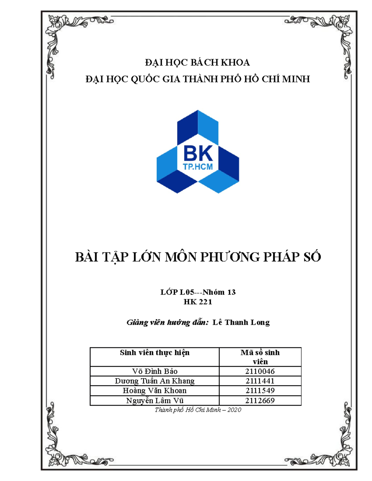 BTL PPS L05 nhóm 13 DTAK - 12qwaszx - ĐẠI HỌC BÁCH KHOA ĐẠI HỌC QUỐC GIA THÀNH PHỐ HỒ CHÍ MINH ...