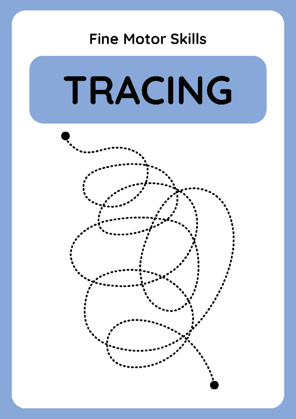 Fine Motor Skills Tracing Worksheets in Colorful Lined Style - Teaching ...