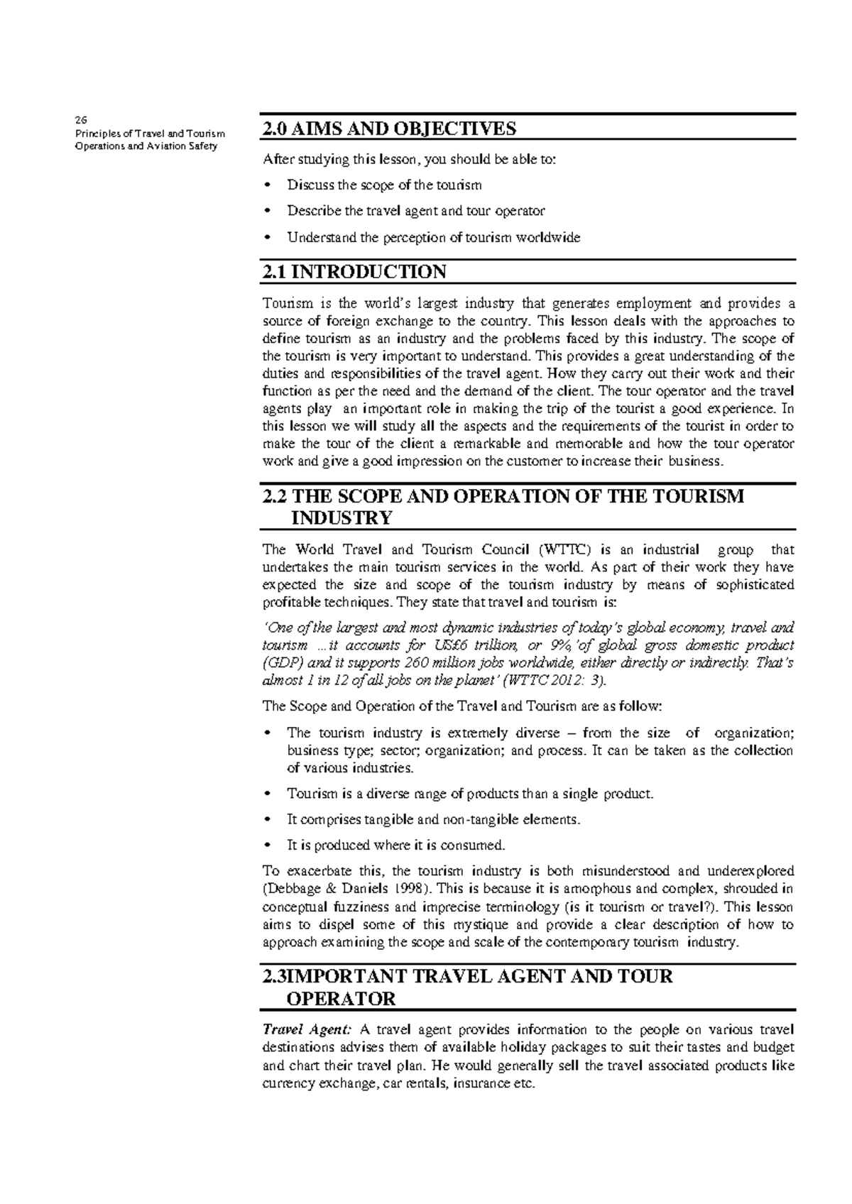 Principles of Travel & Tourism Operations & Aviation Safety-26-42 ...