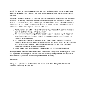 ACC 340 Module Six Homework - ACC340 - Studocu