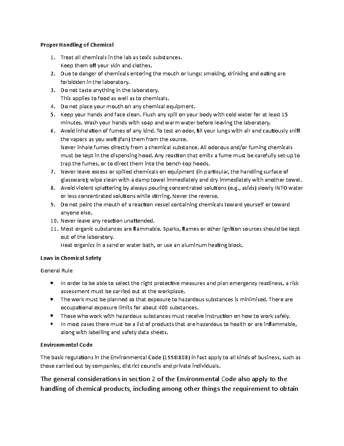 Chemical-Safety copy - Information for safety while in a chemical ...