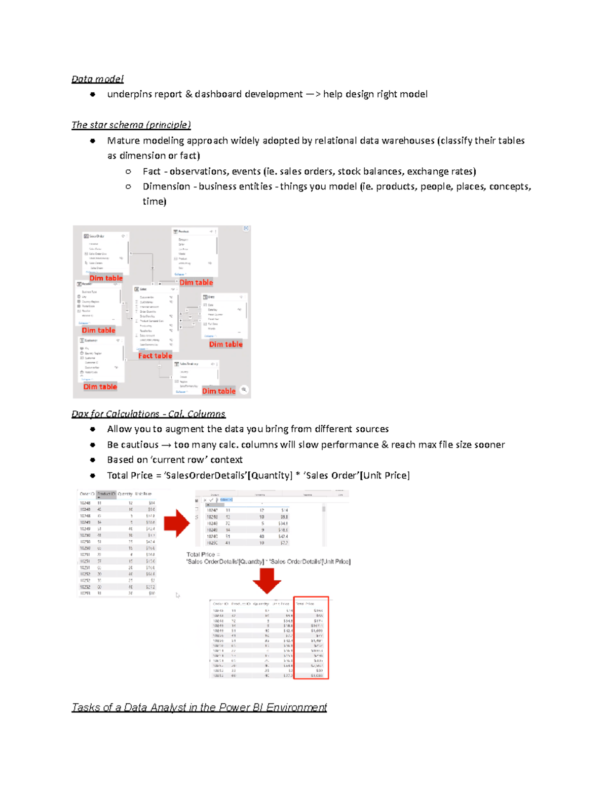Week 4 lect - week 4 - Data model underpins report & dashboard ...
