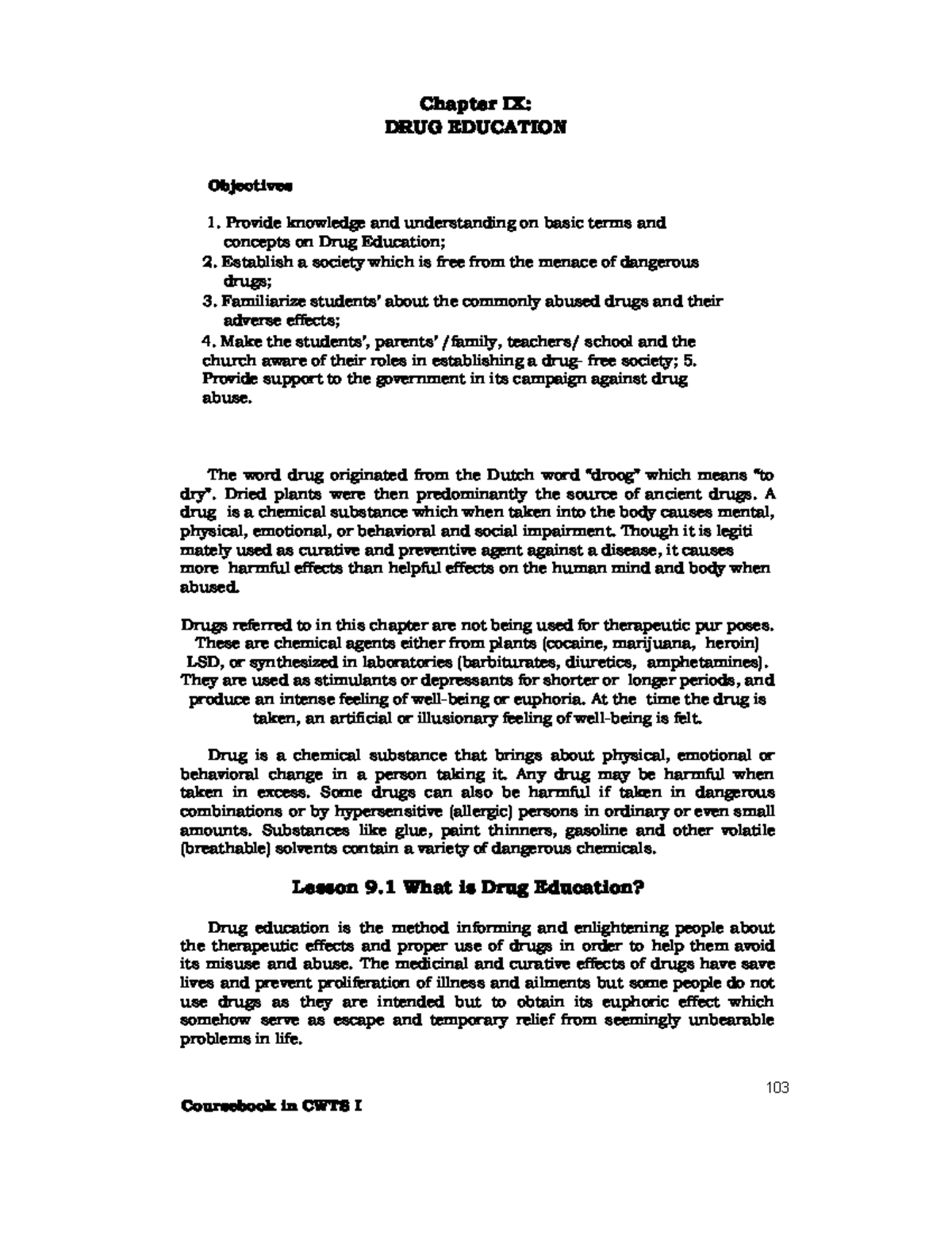 Chapter 4 Drug EducationChapter 4 Drug EducationChapter 4 Drug ...