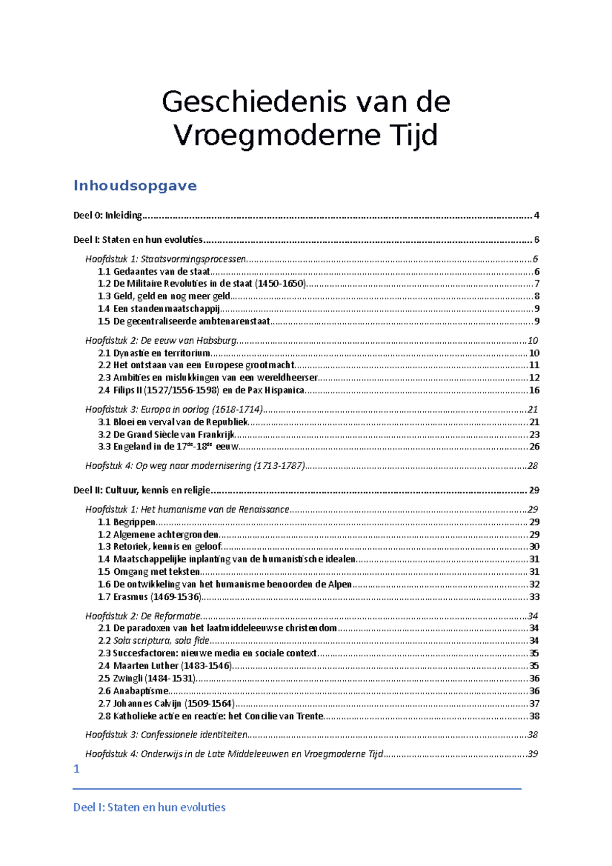 Geschiedenis van de Vroegmoderne Tijd - Geschiedenis van de ...