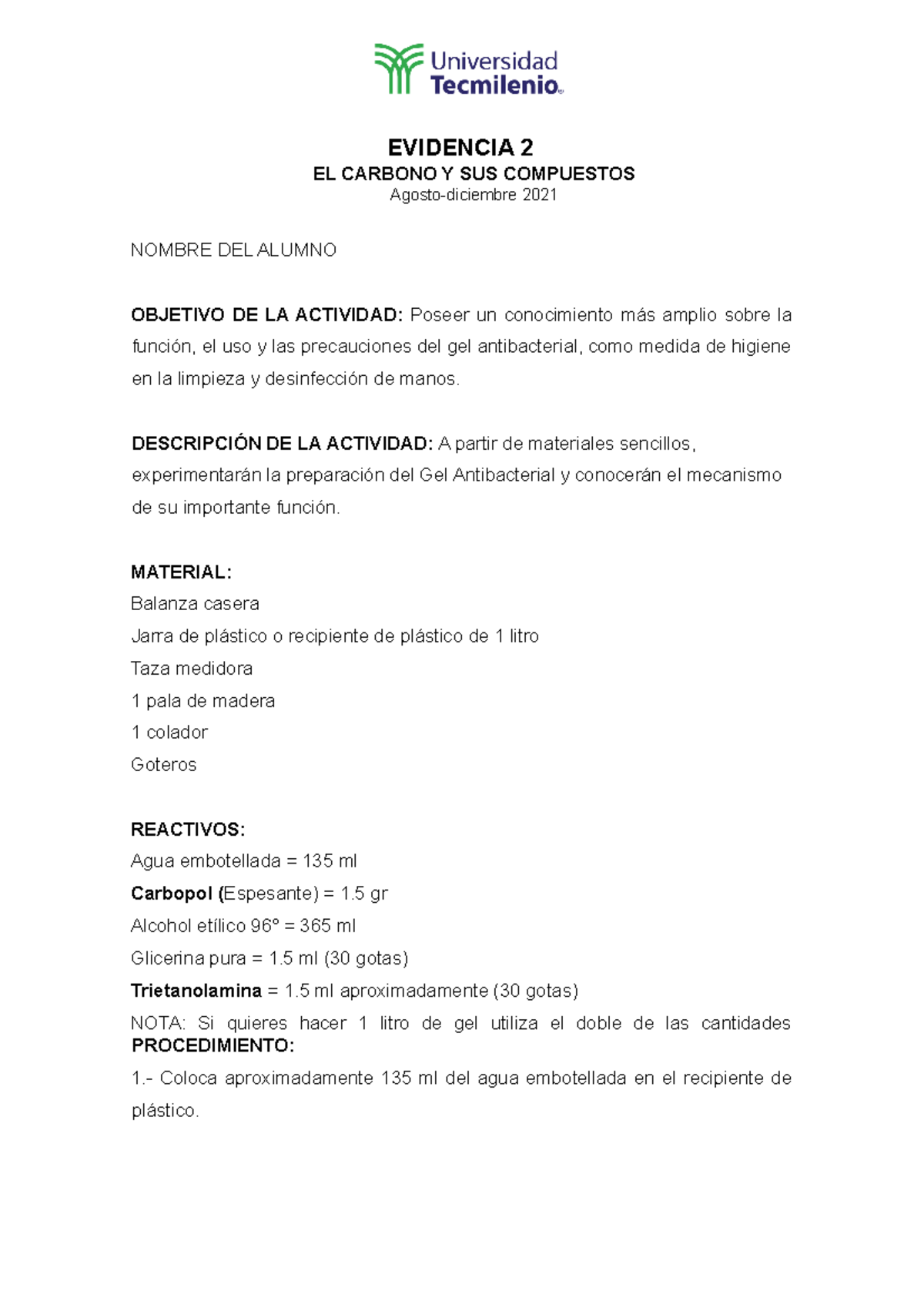 Nncnc - Carbono y sus compuestos trabajo de evidencia 2 con imágenes ...