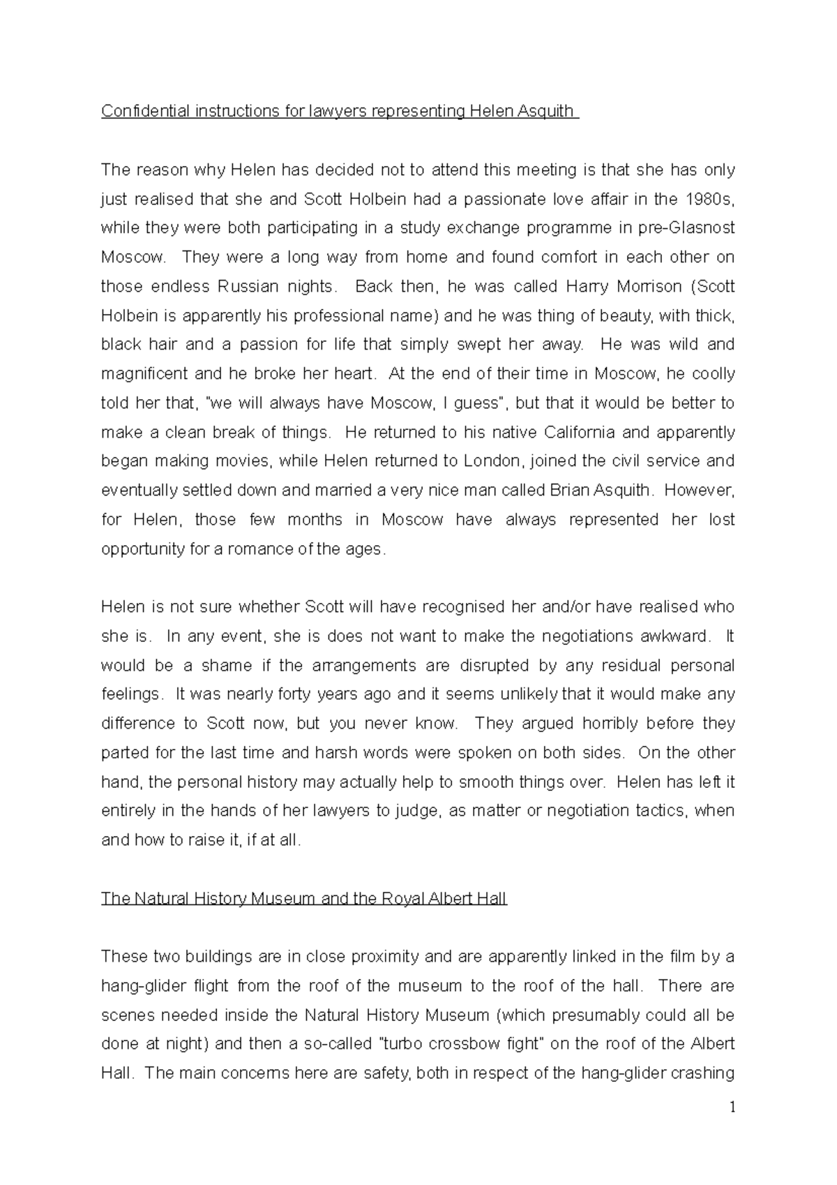 From Russia with Love - Confidential Facts for Lawyers of Helen Asquith ...