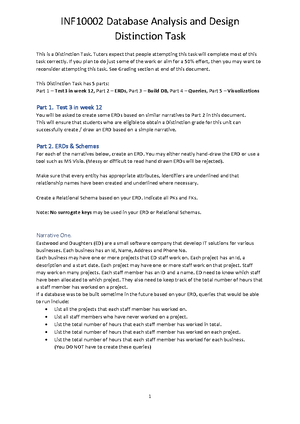 INF10002 Tasks 03 S1 2022 - Task 3 – Pass and Credit Overview In this task, you’ll really get to ...