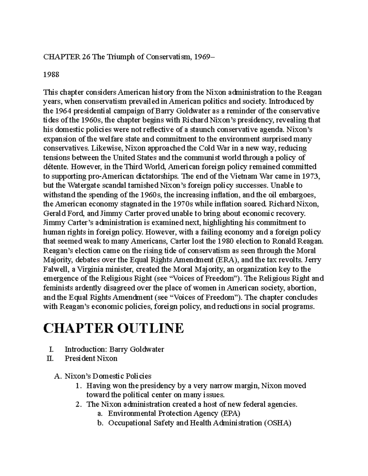 Chapter 26 - History - critical thinking - KU - Studocu