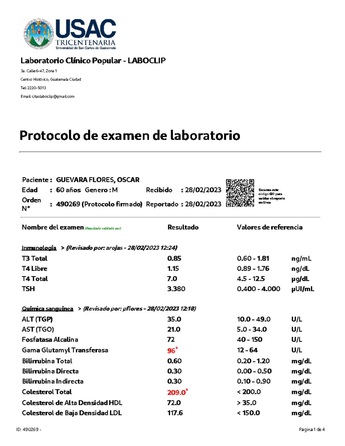 Reporte 490269 - Cgyxctewyx weggh e2 - Laboratorio Clínico Popular ...