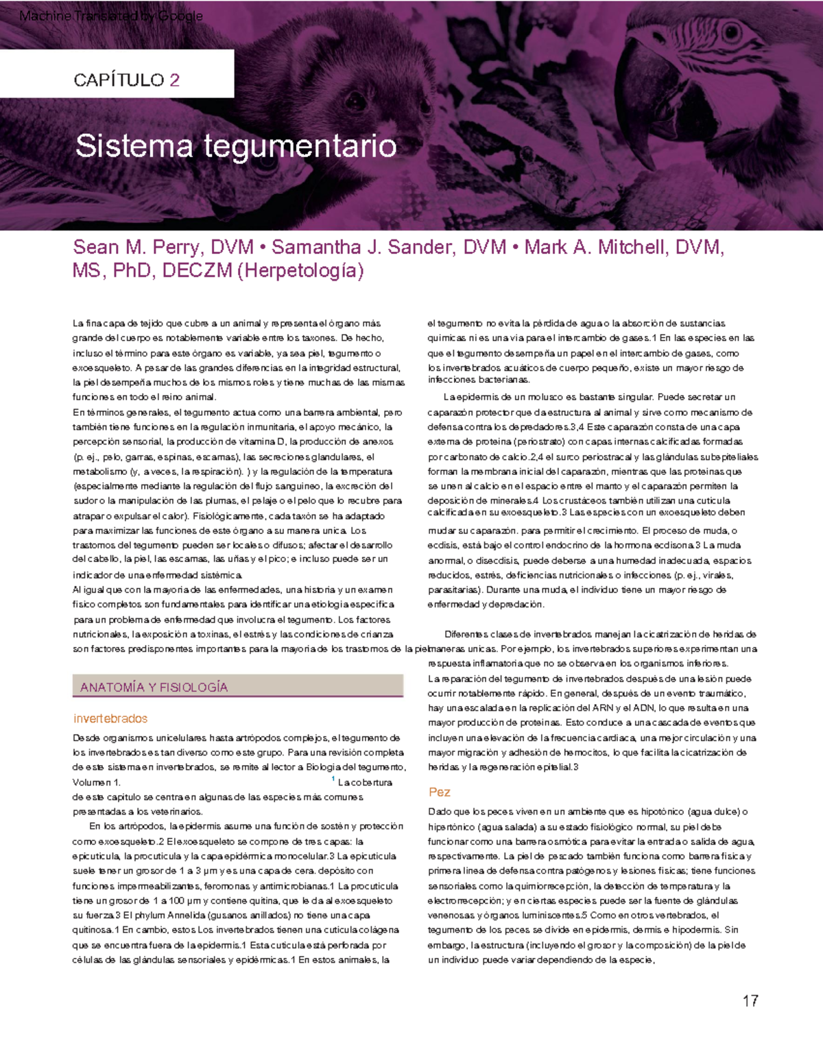 Capítulo 2 - 17 CAPÍTULO 2 Sistema tegumentario Sean M. Perry, DVM ...