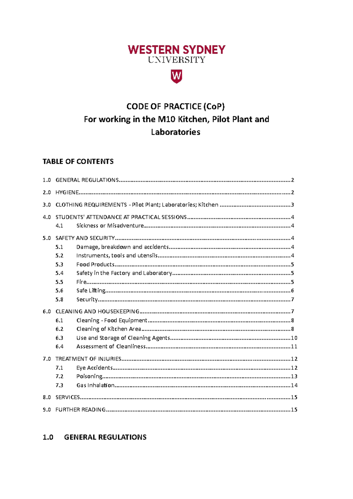 Code of Practice - Laboratory and Pilot plant (1) - CODE OF PRACTICE ...