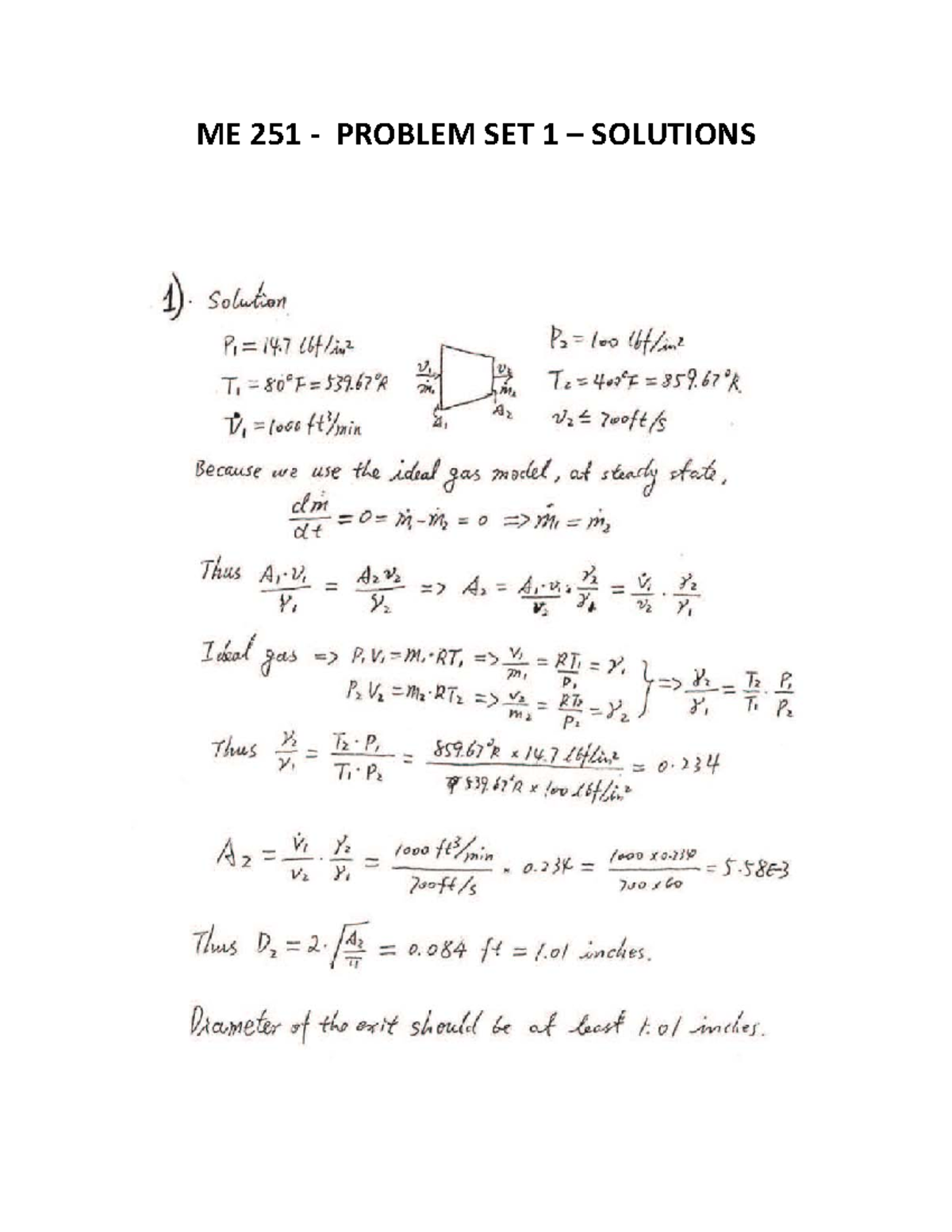 Hw1-solution-2020 - Homework 1 Solution Betti - ME 251 - ME 251 - PROBLEM SET 1 – SOLUTIONS ...