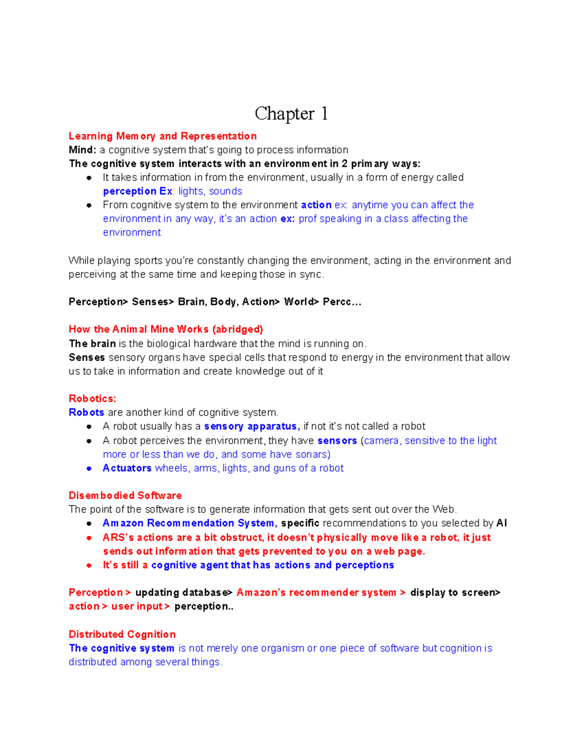 Cog Sci Notes - hhhh - Chapter 1 Learning Memory and Representation ...