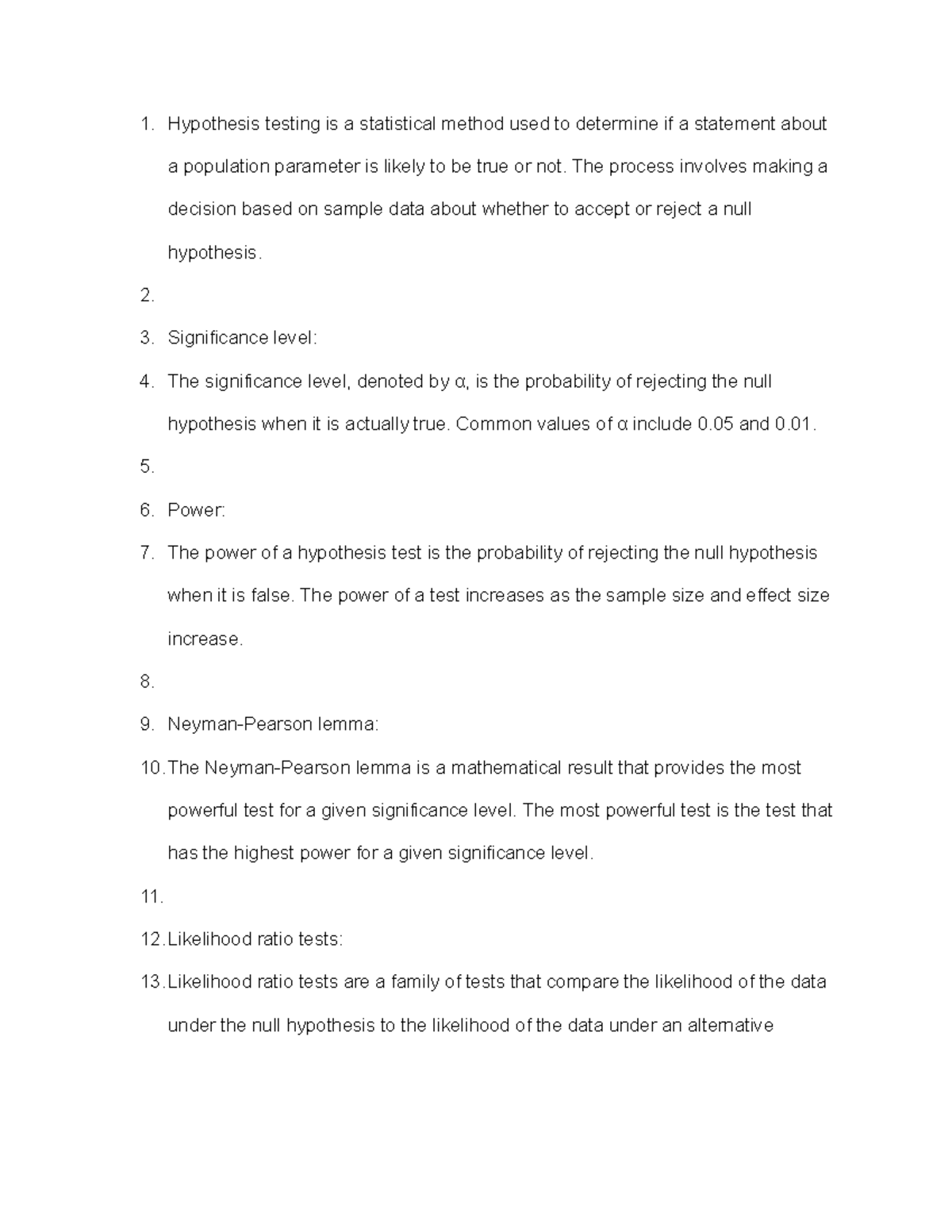 Hypothesis Testing Is A Statistical Method Used To Determine If A Statement About A Population