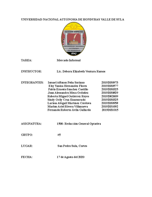 Informe - Portada Universidad Nacional Autónoma de Honduras UNAH ...