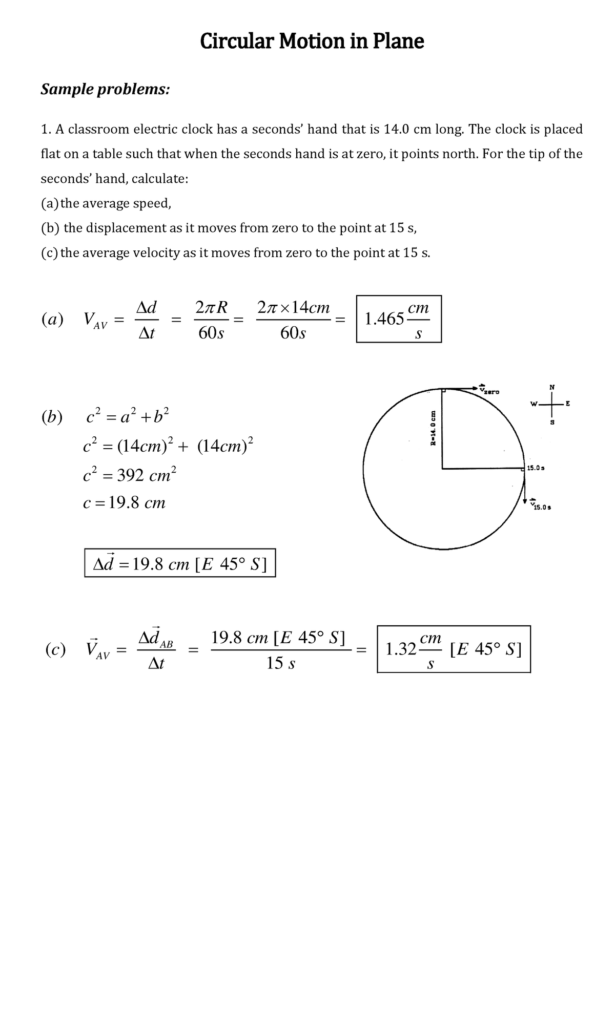 2020 - Day 2 - Circular Motion in Plane - Presentation - Circular ...