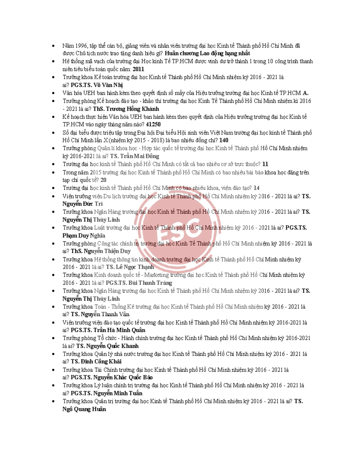 Soft Skill - KNM - Năm 1996, tập thể cán bộ, giảng viên và nhân viên trường đại học Kinh tế ...