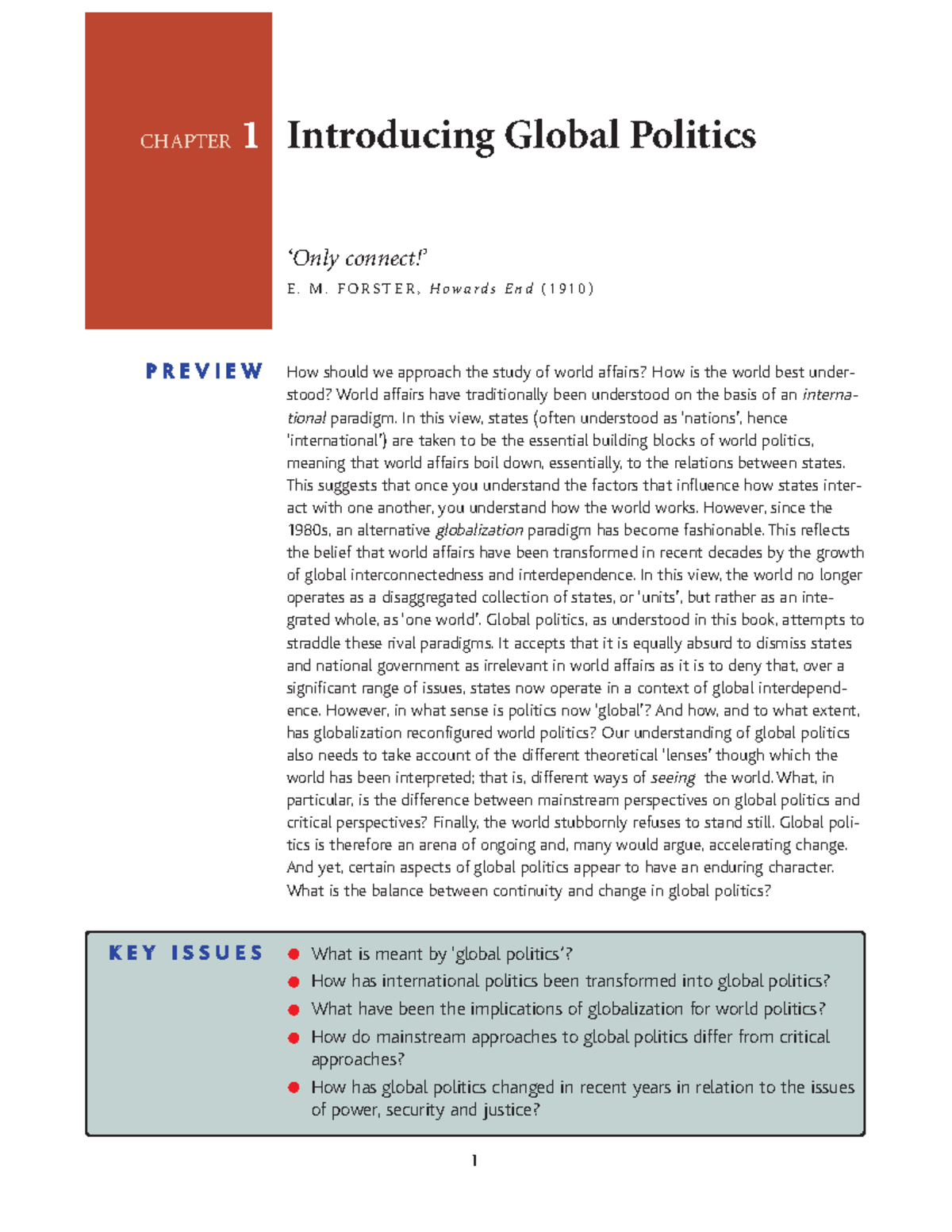 GP 26 - 38 copy - Global politics - CHAPTER 1 Introducing Global ...