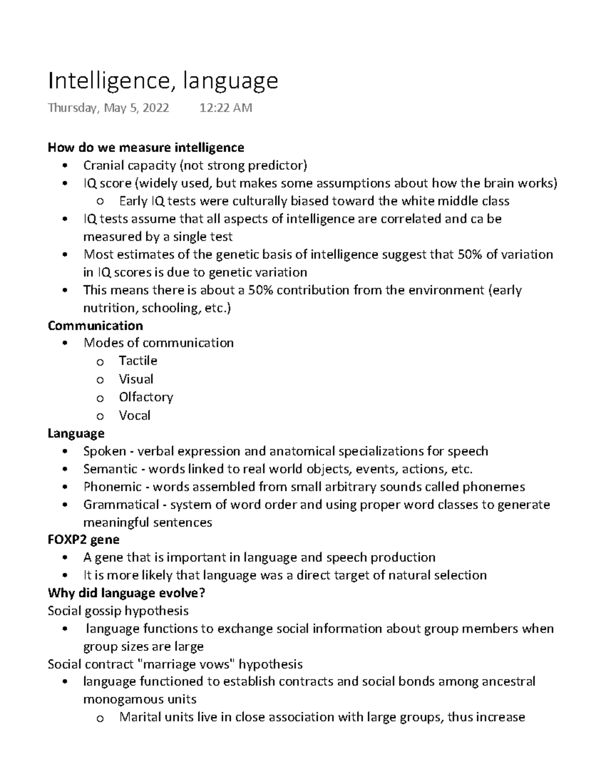 Intelligence, language - How do we measure intelligence - Cranial ...