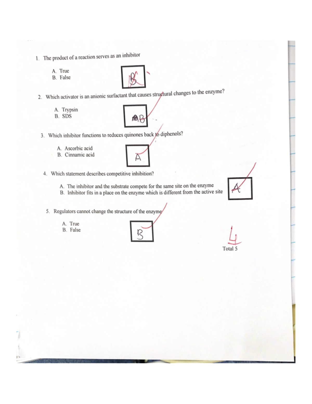 BCM 357 Practical Class Test 6 - 1. The product of a reaction serves as ...