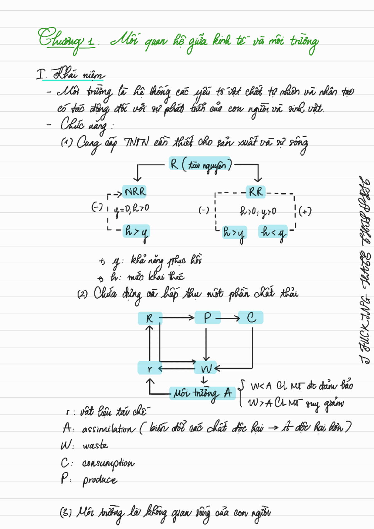 KT và QLMT 241112 082425 - Chusing 1: Moi quan he guita kinh te va moi triling I. Khai niem ...