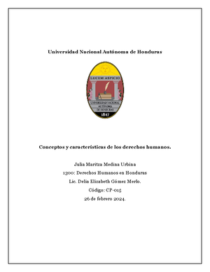Medina Julia Maritza U2T1a1 - UNIVERSIDAD NACIONAL AUTONOA DE HONDURAS ...
