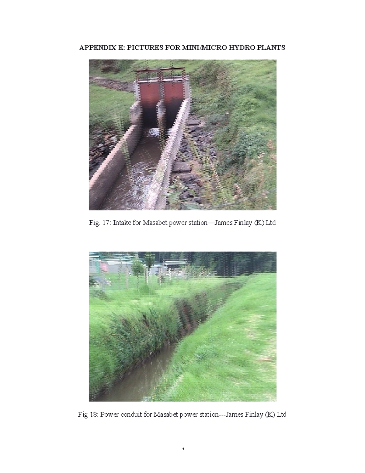 Appendix B Mini micro hydro plants - APPENDIX E: PICTURES FOR MINI ...