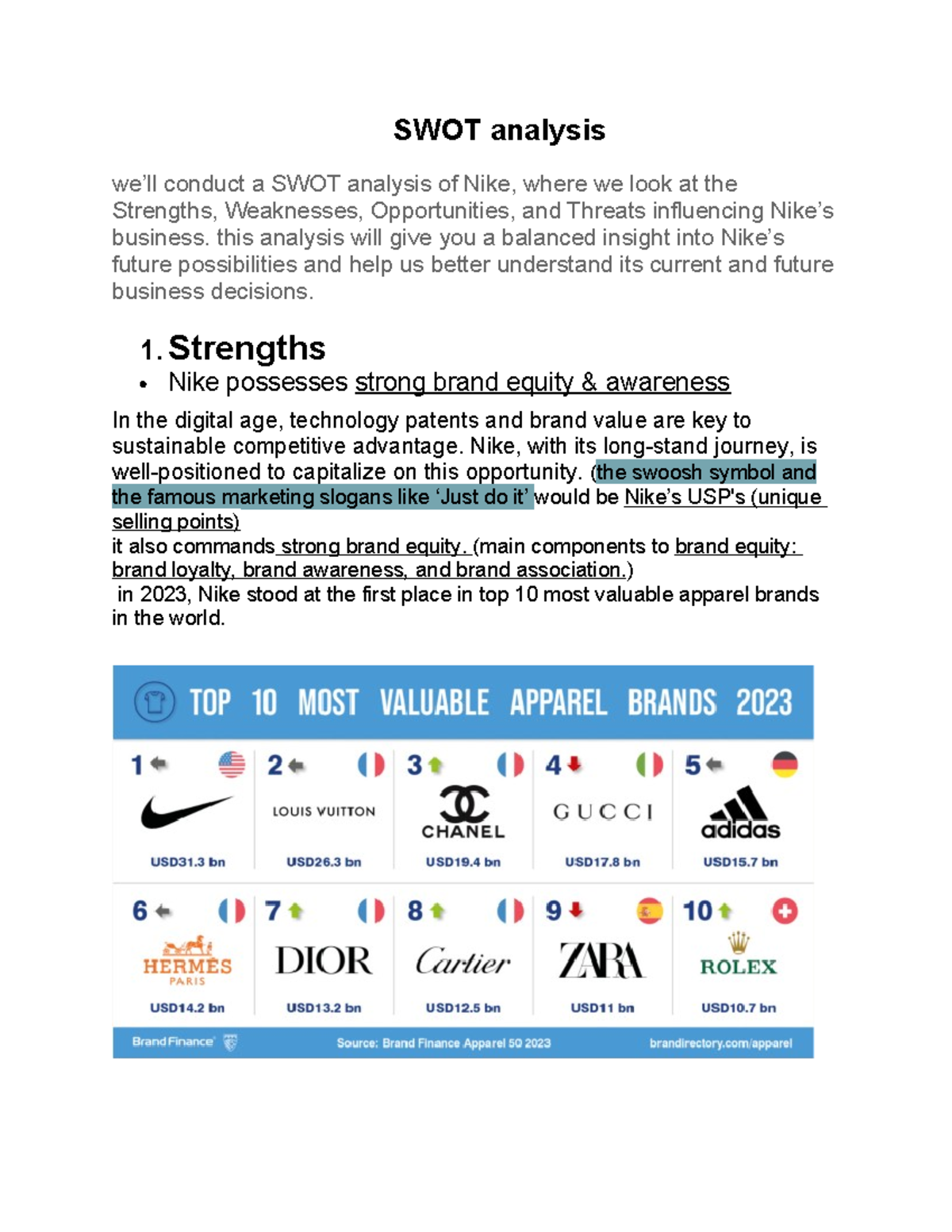 Inbound form dutch - SWOT analysis we’ll conduct a SWOT analysis of ...