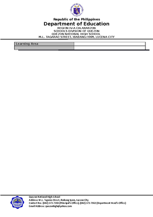 General Math 1st Quarter Exam - Name: - Studocu