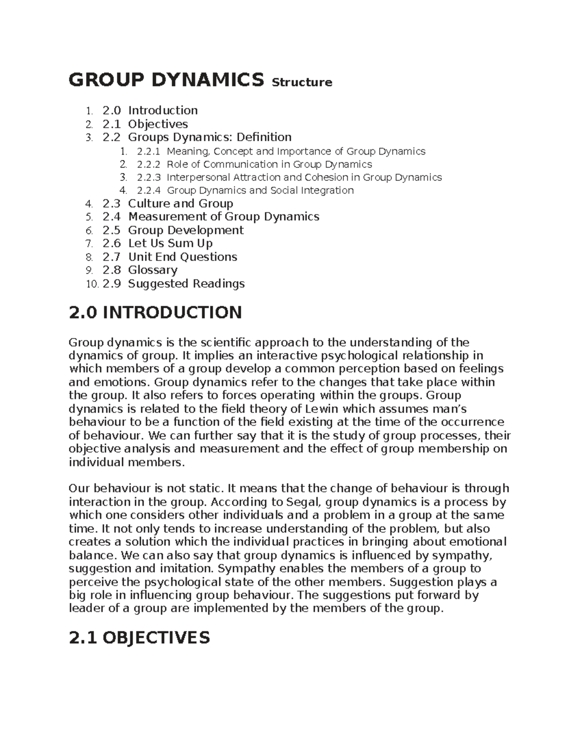 Group Dynamics Overview - GROUP DYNAMICS Structure 1. 2 Introduction 2. 2 Objectives 3. 2 Groups ...