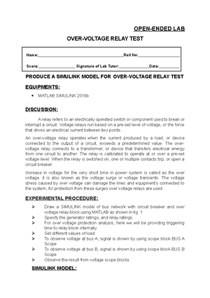 Open Ended Lab HVE - high voltage engineering - Open-Ended Lab ...