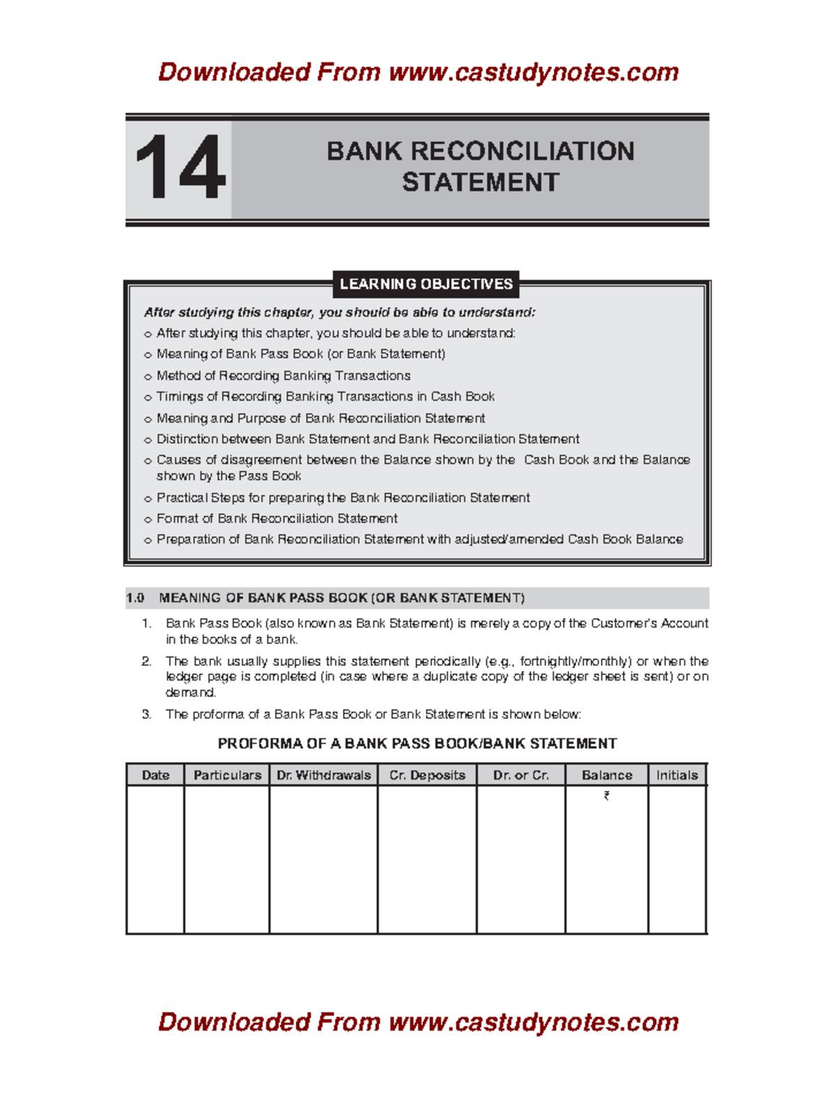 7 - Fundamentals of accounting - 14 BANK RECONCILIATION STATEMENT After ...