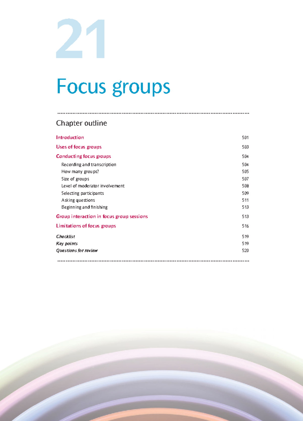 Focus Groups (Bryman) - Focus groups Introduction Chapter outline Uses ...