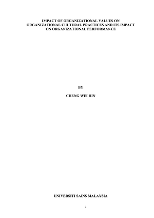 Syring Jessica NU 613-801 Organizational Analysis Paper ...