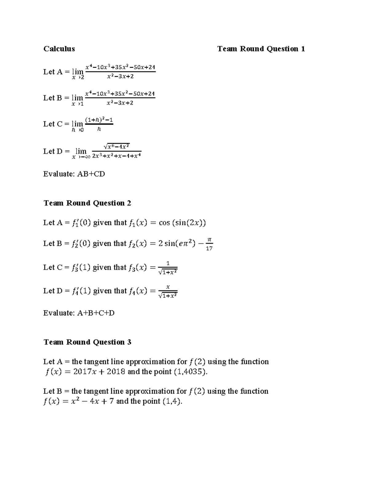 10002 c 2021 jan regional calc condensed team with solutions - Calculus ...