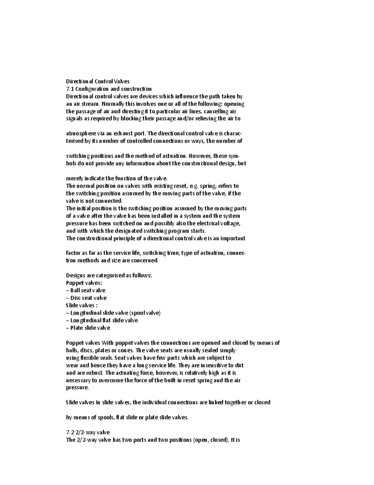 Hydraulic and Pneumatic System 2 - Directional Control Valves 7 ...