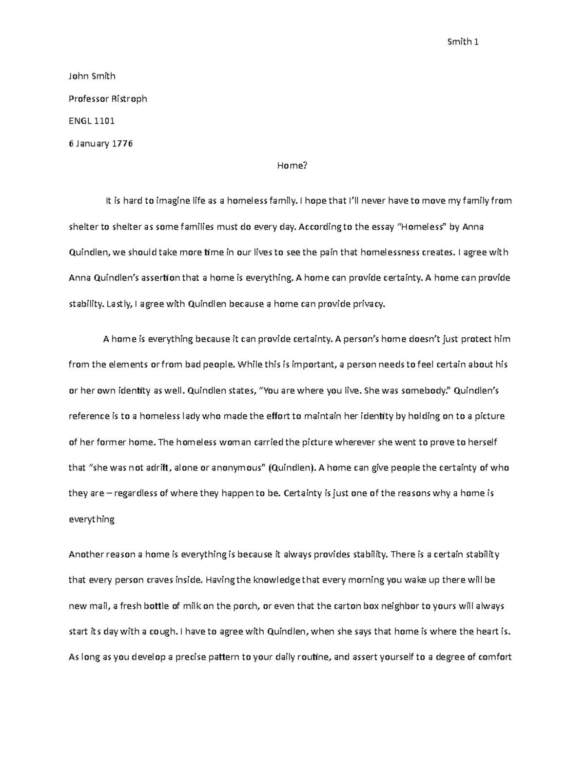 Home Essay Homelessness And The Review Of The Essay Homeless By Anna